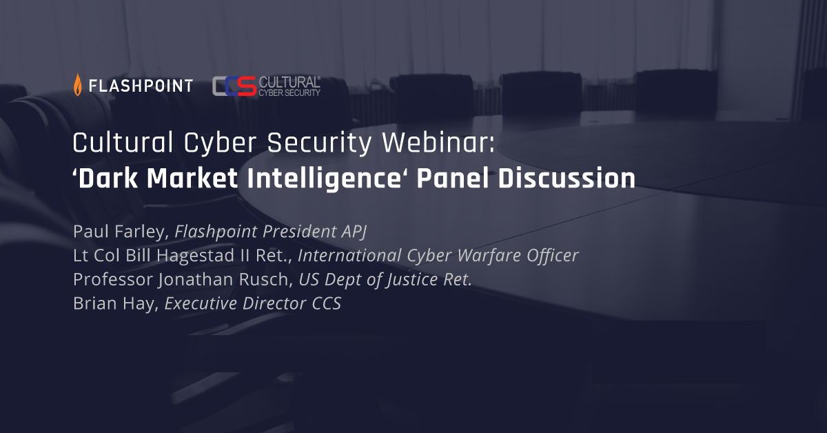 Dark Market Intelligence Webinar | Flashpoint