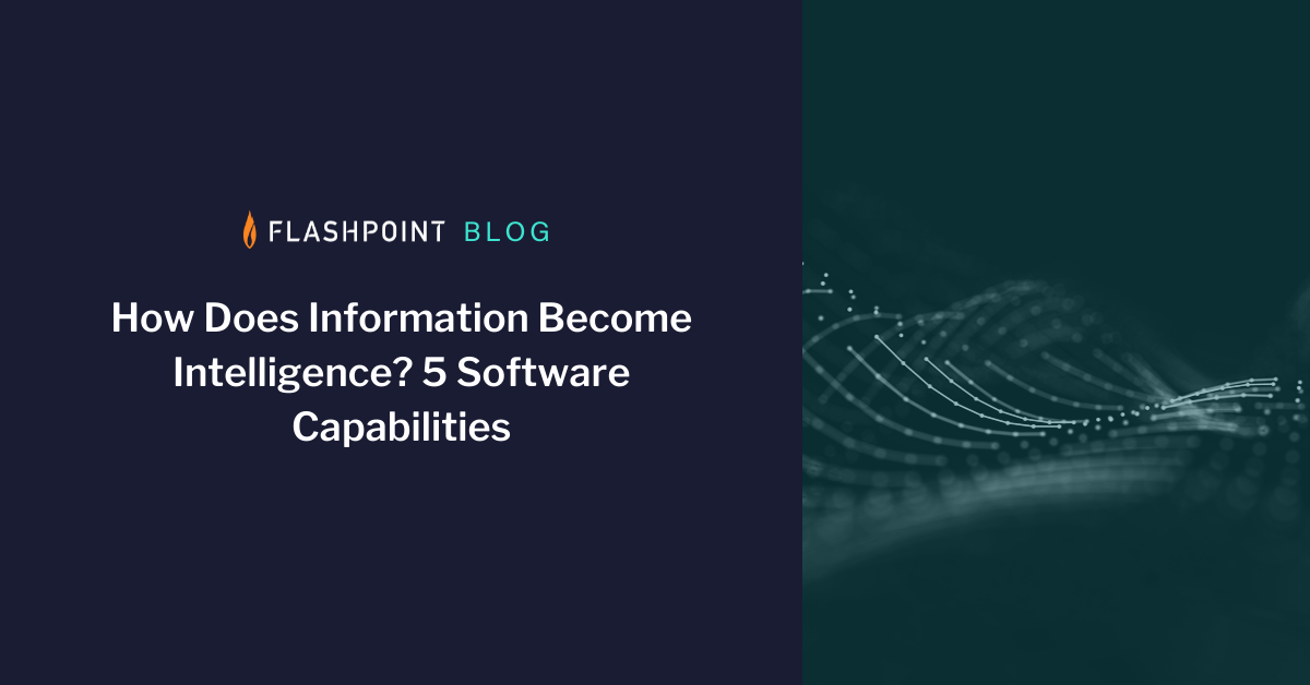 How Does Information Become Intelligence? 5 Software Capabilities ...
