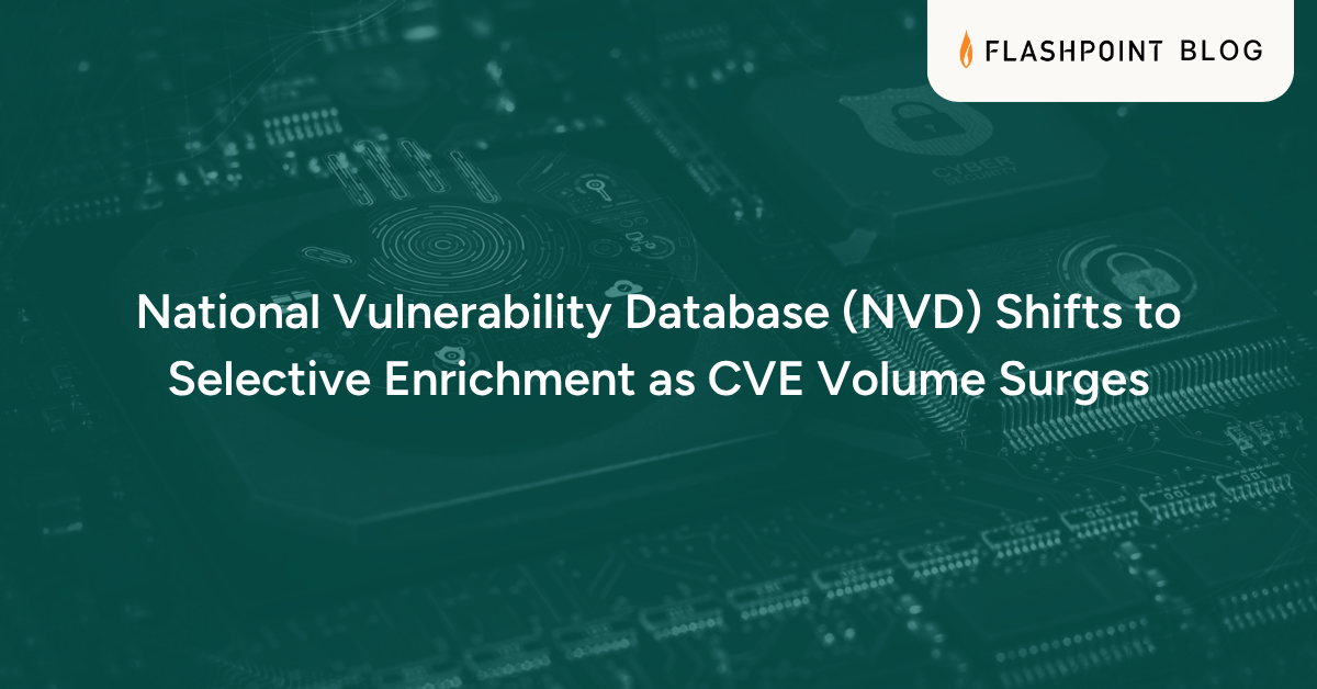 National Vulnerability Database (NVD) Shifts to Selective Enrichment as ...