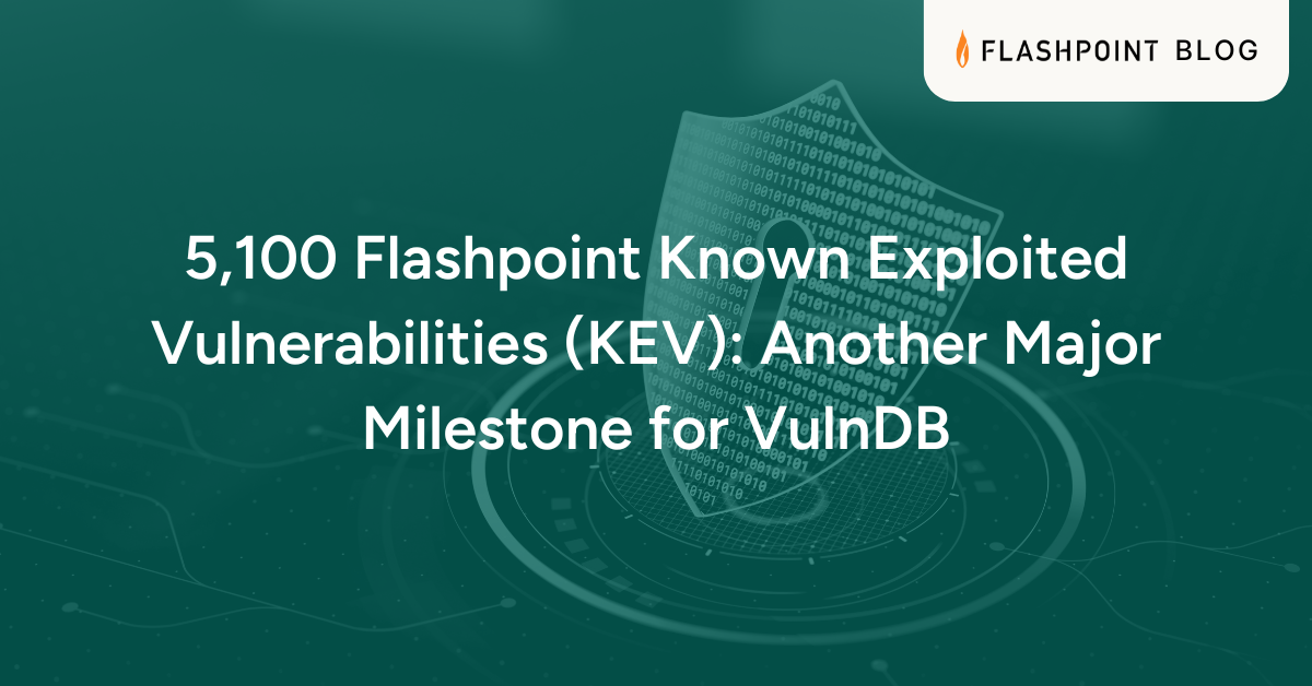 VulnDB Hits Major Milestone | Flashpoint