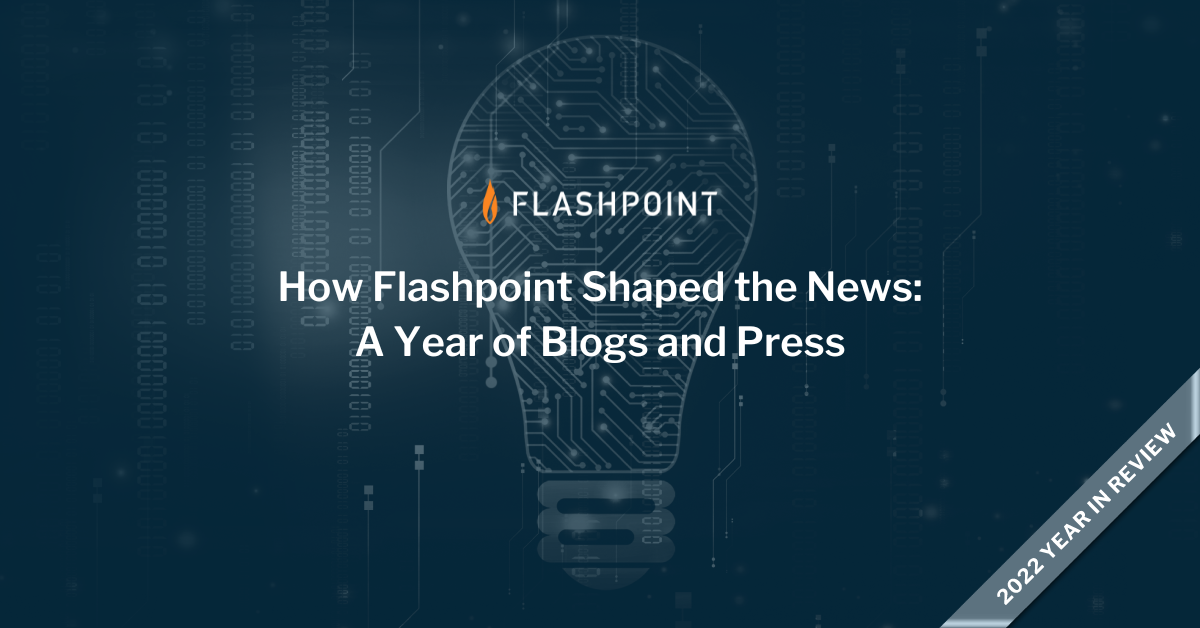 How Flashpoint Shaped the News: A Year of Blogs and Press | Flashpoint